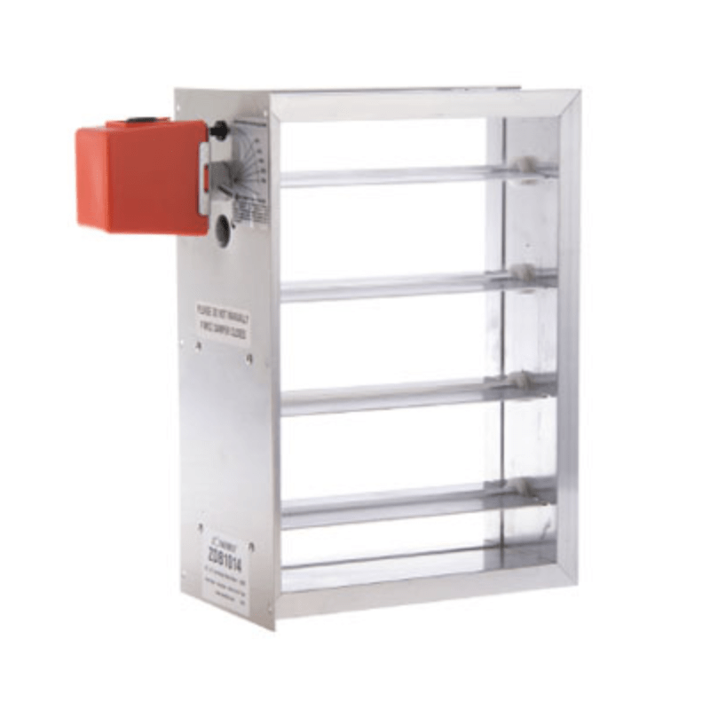 Side Mount Rectangular Spring Return Zone Damper - 24VAC-2 Wires ...